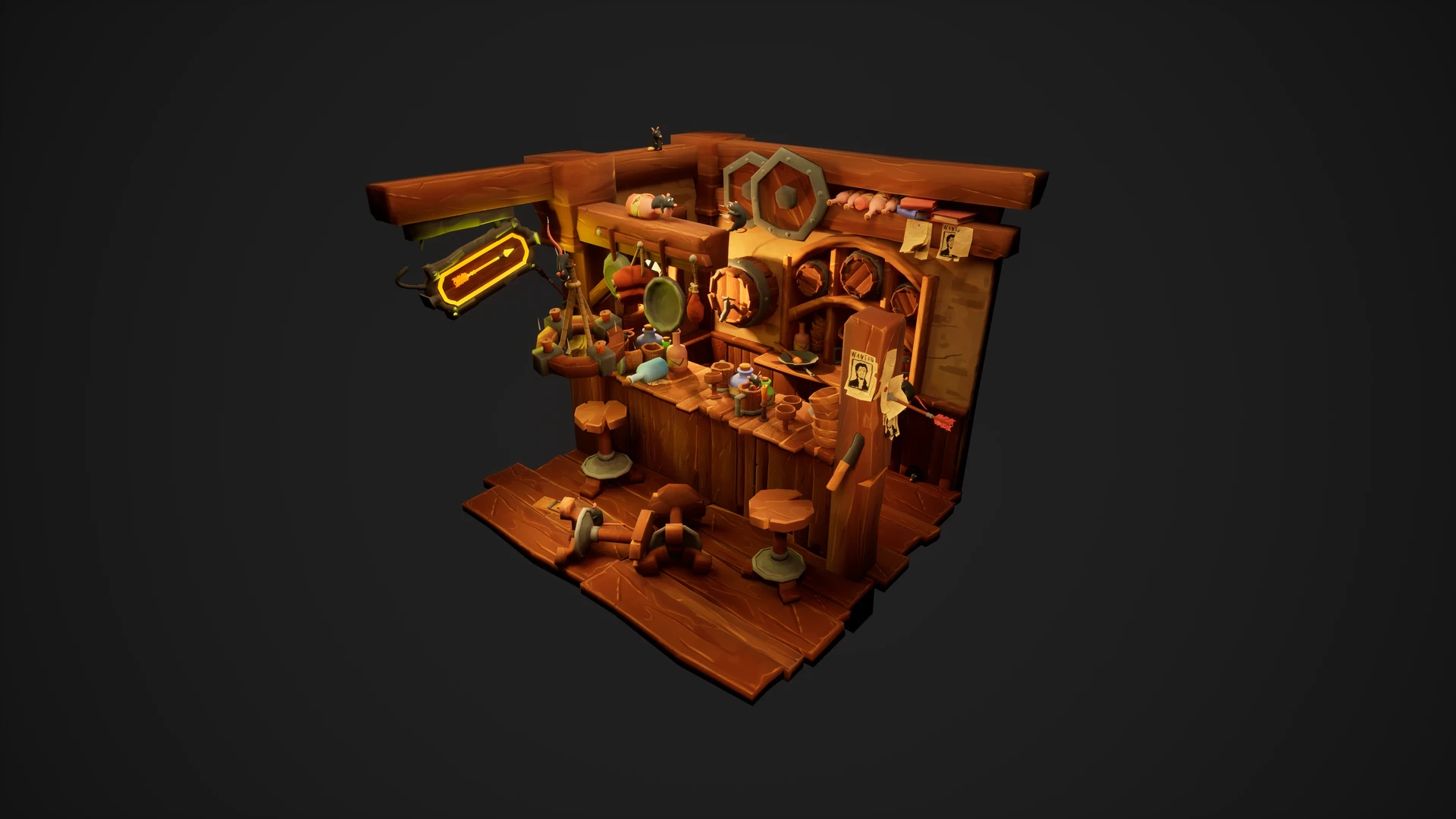 ArtStation - DAE Crib - "Tiny Thieves"