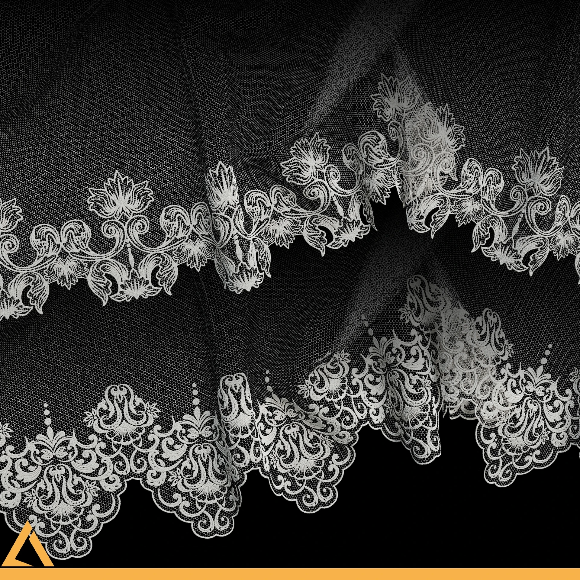ArtStation - 40 Classic Lace Border Materials (SBSAR + Textures) - VOL.2