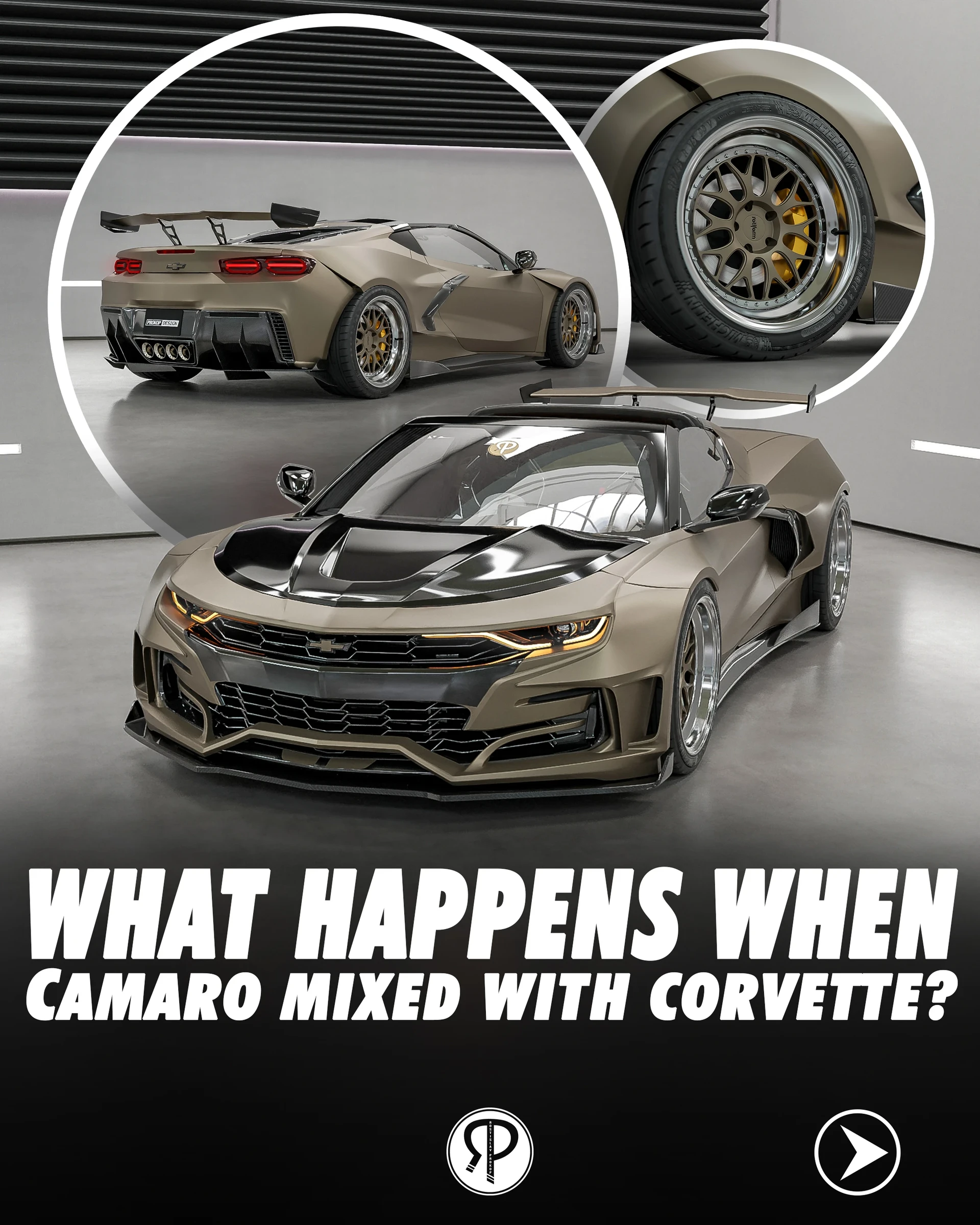 ArtStation - Chevrolet Camaro Mid-Engine Concept – Widebody Fusion