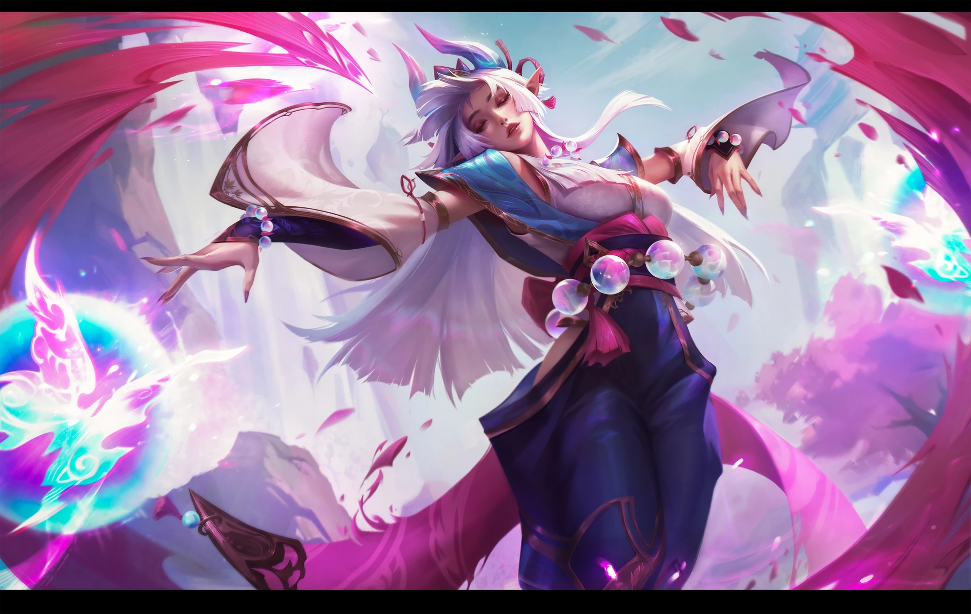 ArtStation - Spirit Blossom Syndra Splash fanart for League of Legends