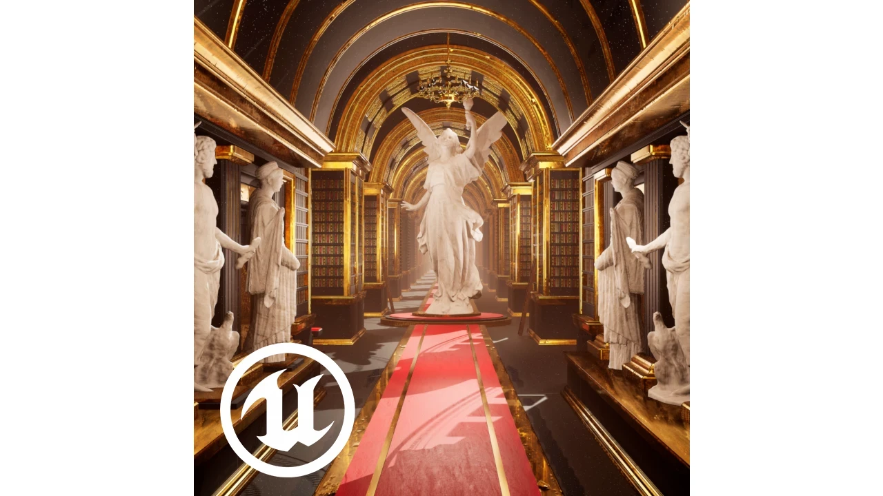ArtStation - Luxurious Roman Library