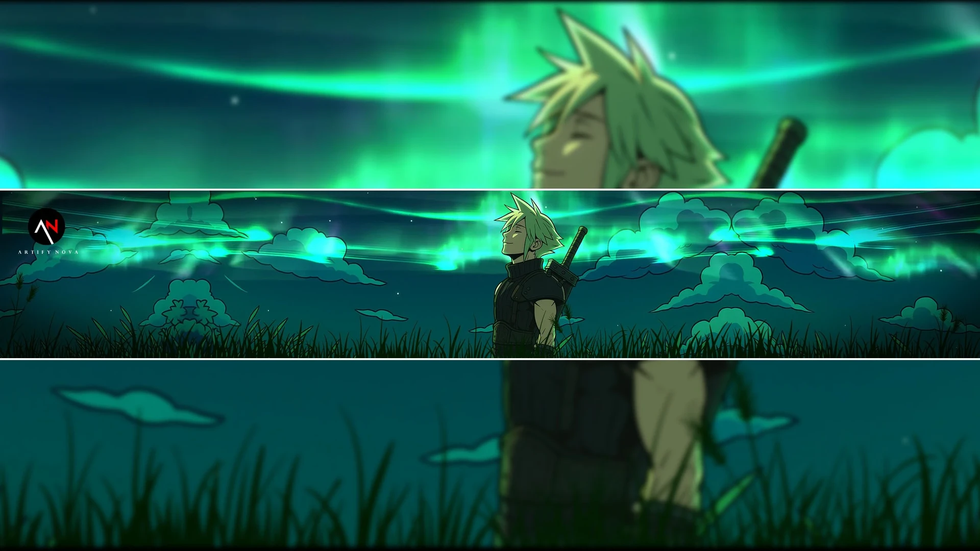 ArtStation - Custom banner featuring Cloud Strife