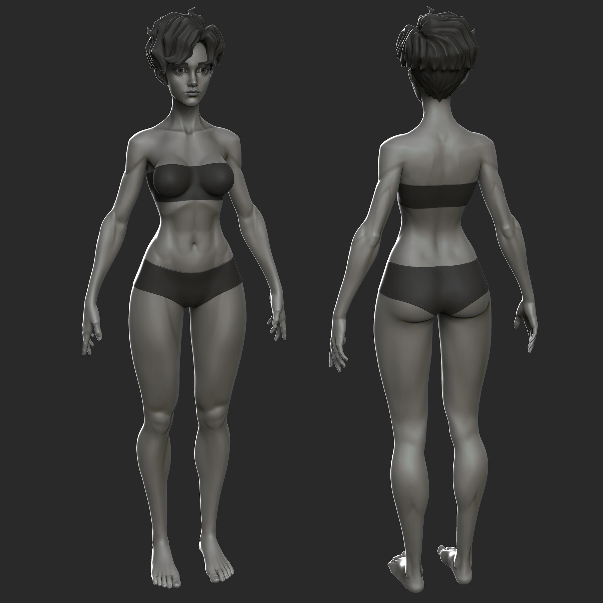 ArtStation - Basic Stylized Female Character Anatomy