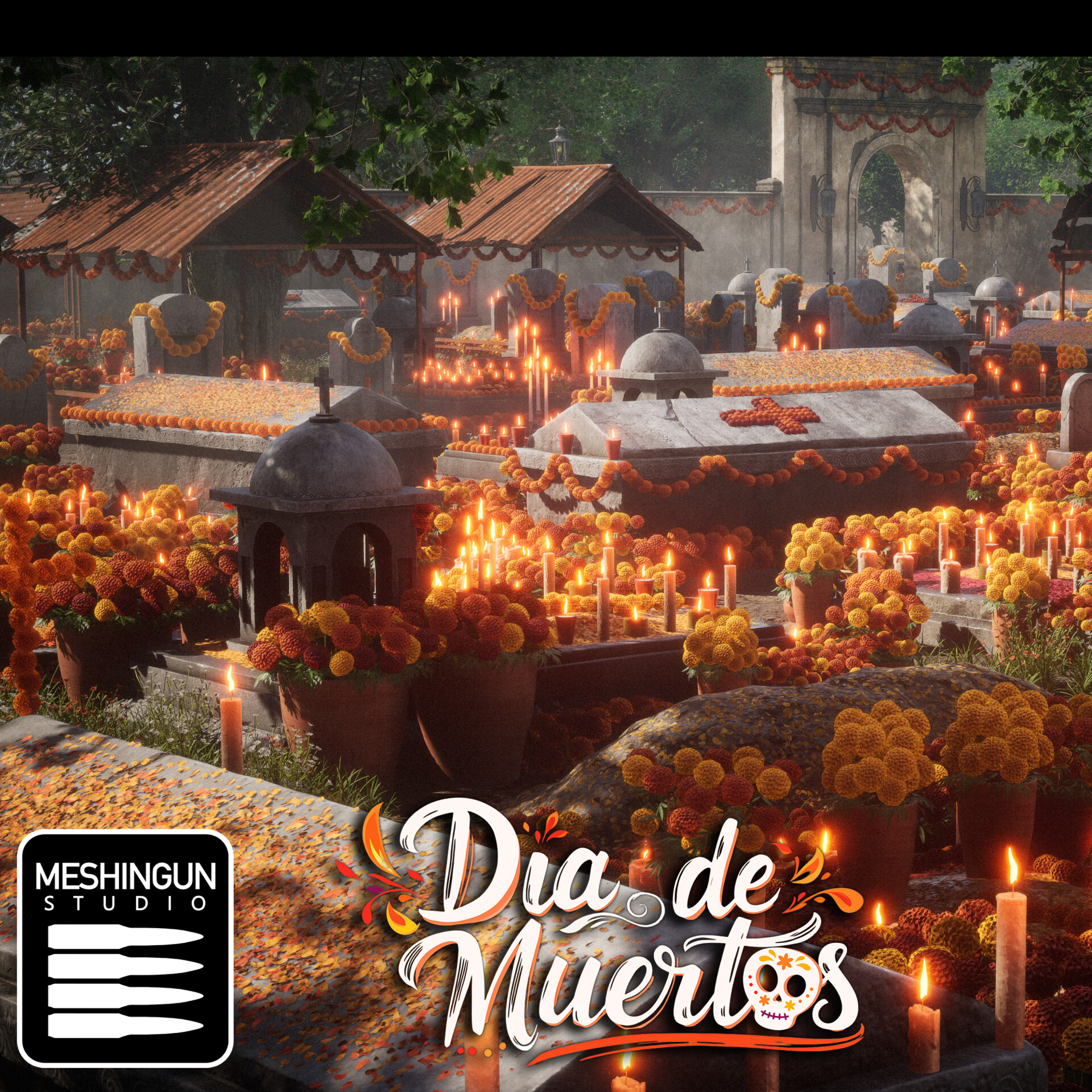 ArtStation - Meshingun | Mexico - Day of the Dead | Set-dressing | Prefabs
