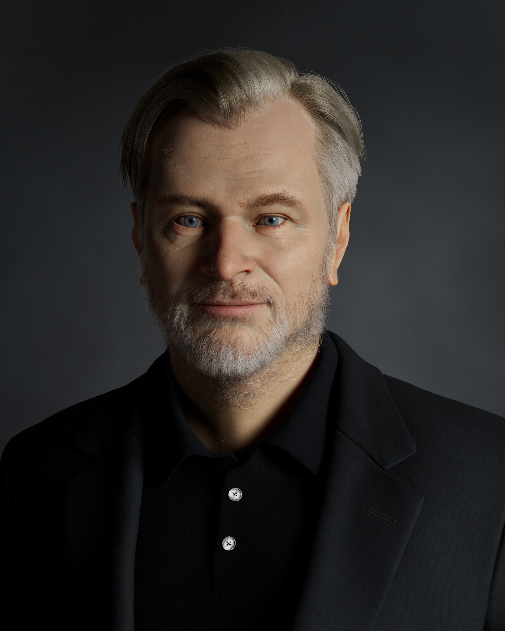 ArtStation - Christopher Nolan Portrait