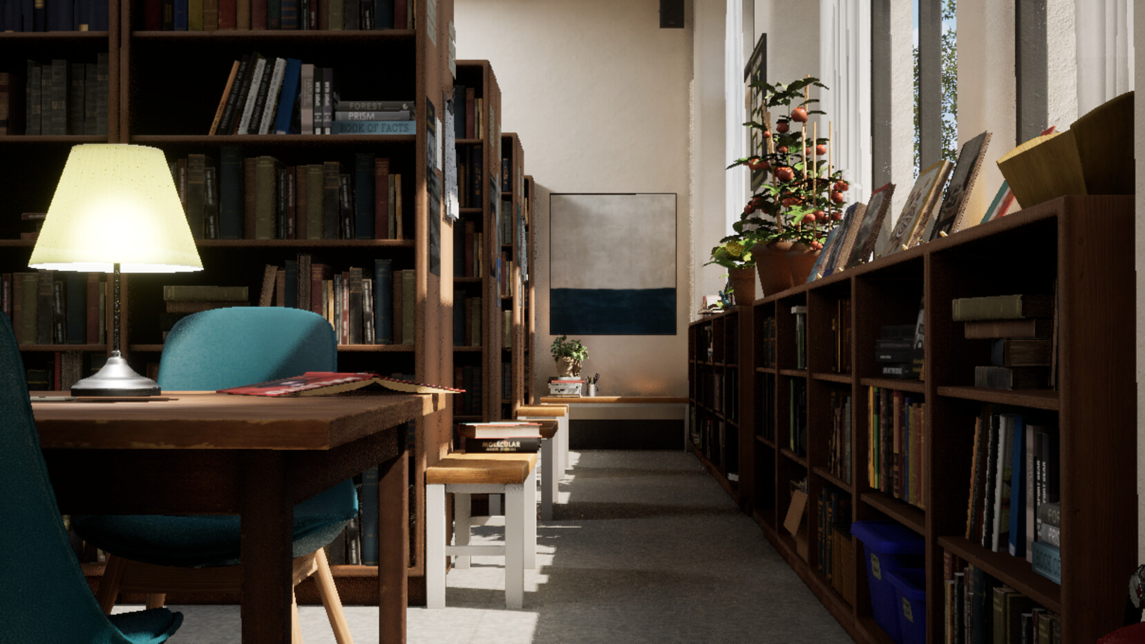 ArtStation - American School - Library