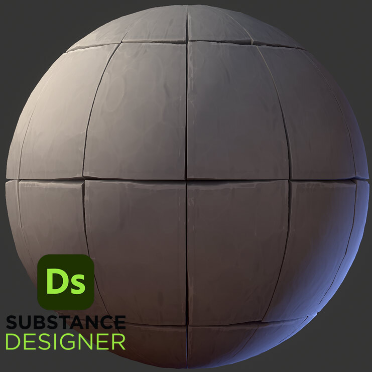 ArtStation - Stylized Stone Blocks - Substance 3D Designer