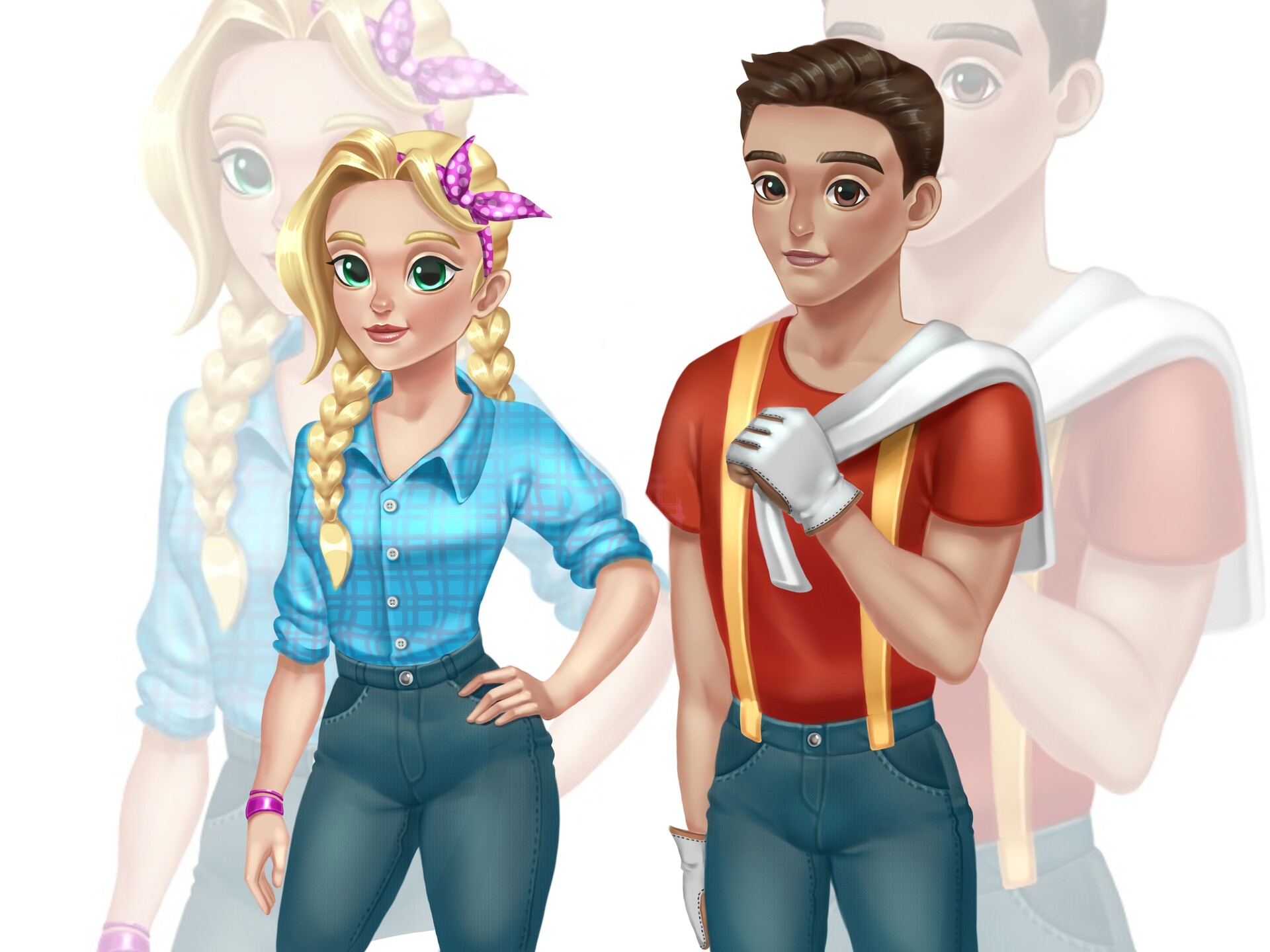 ArtStation - Casual Character Design – Farm Theme