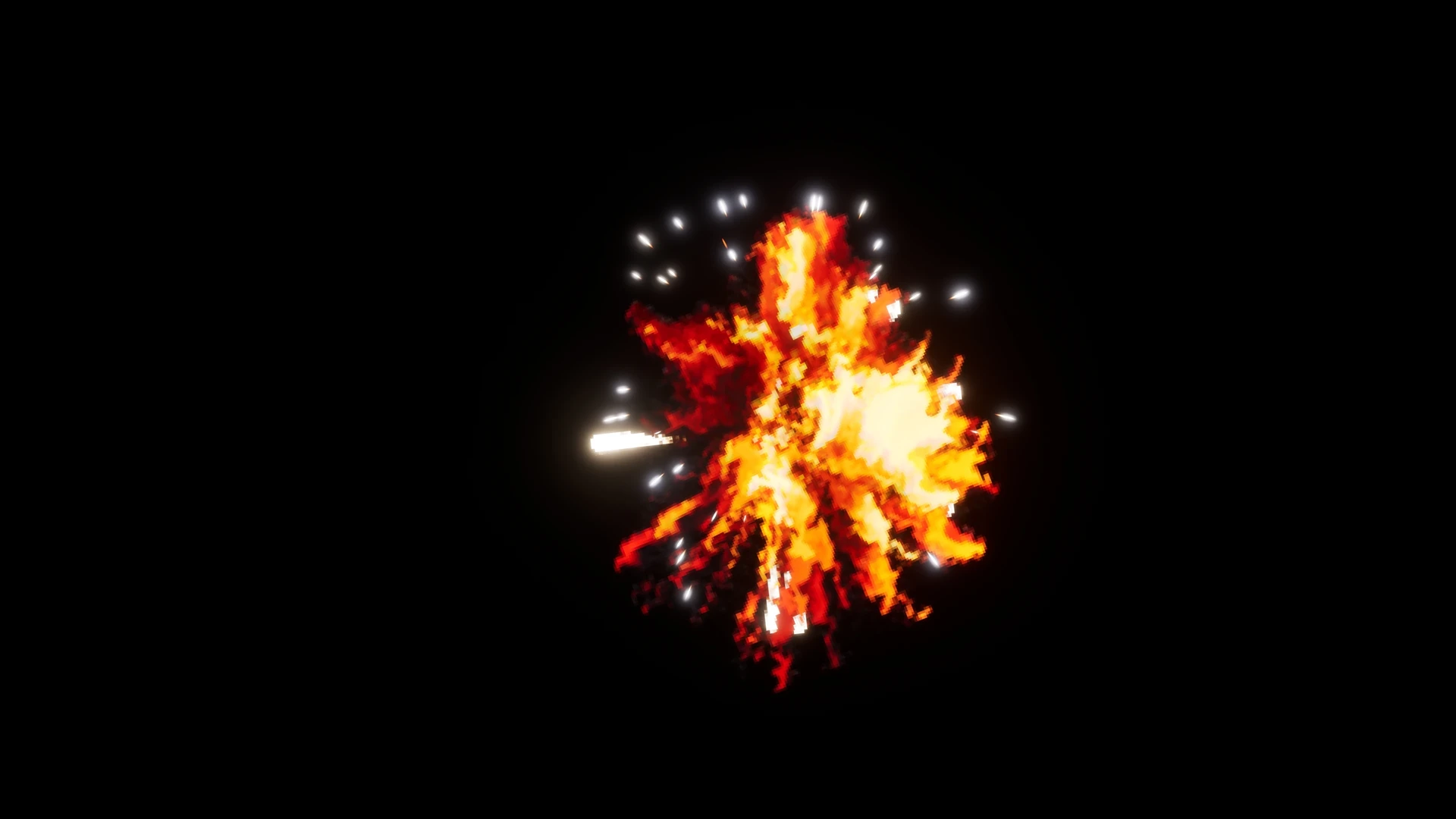 Muneeb Hamza - Retro 2D Grenade Explosion VFX