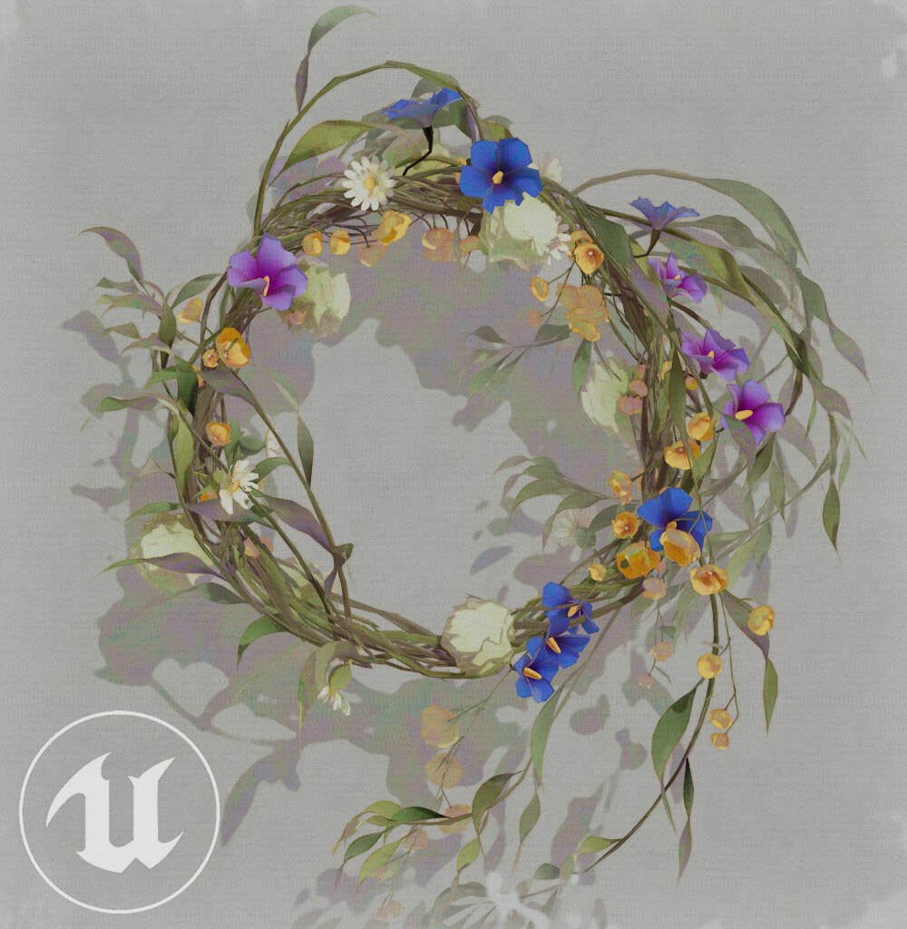 ArtStation - WaterColor Wreath