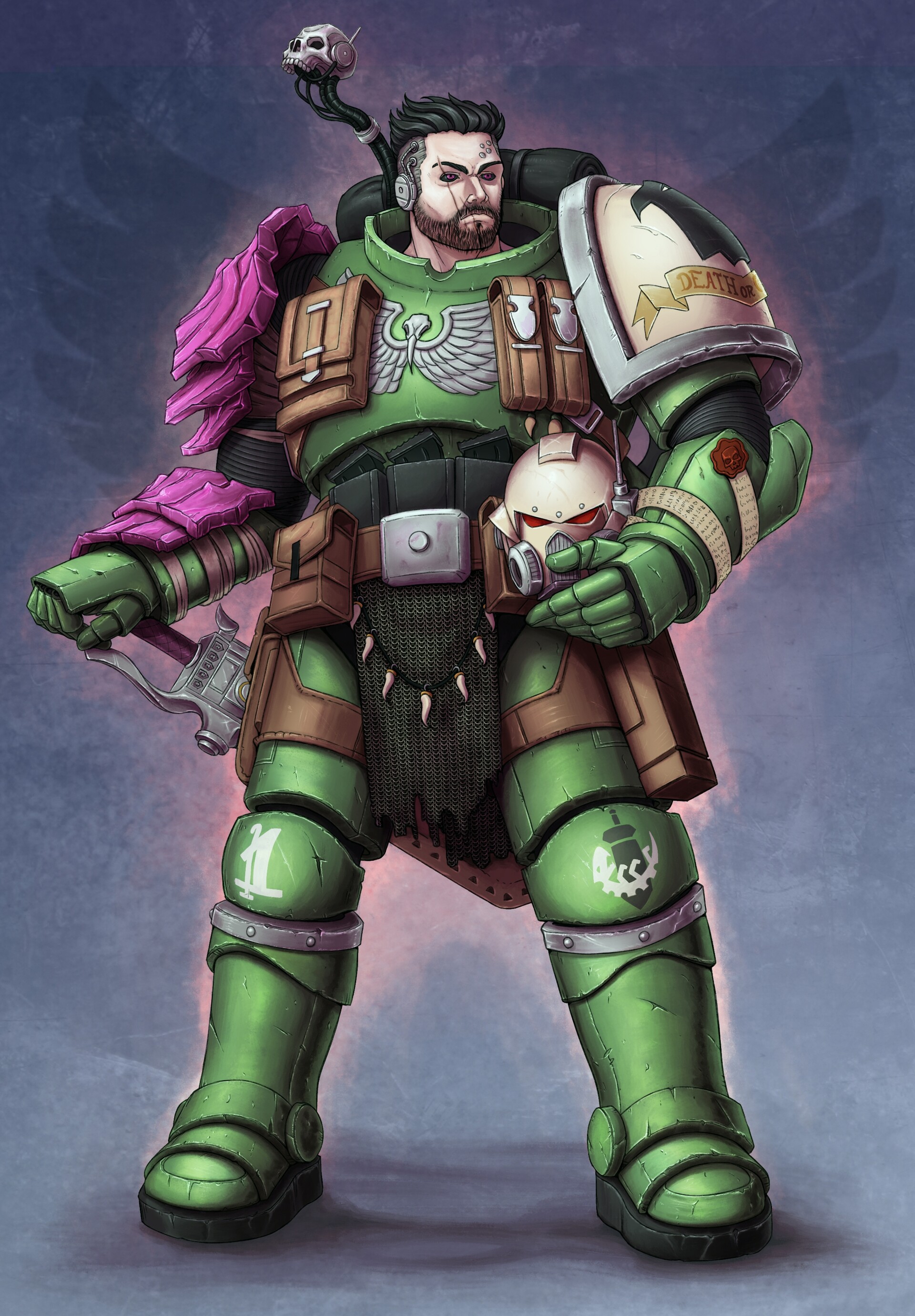 ArtStation - Warhammer 40K Character Sheet - Commission