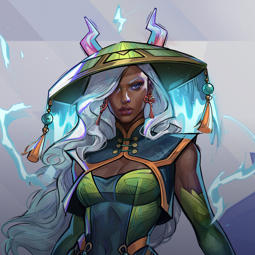 ArtStation - 'Torrent' Storm skin concept - Marvel Rivals