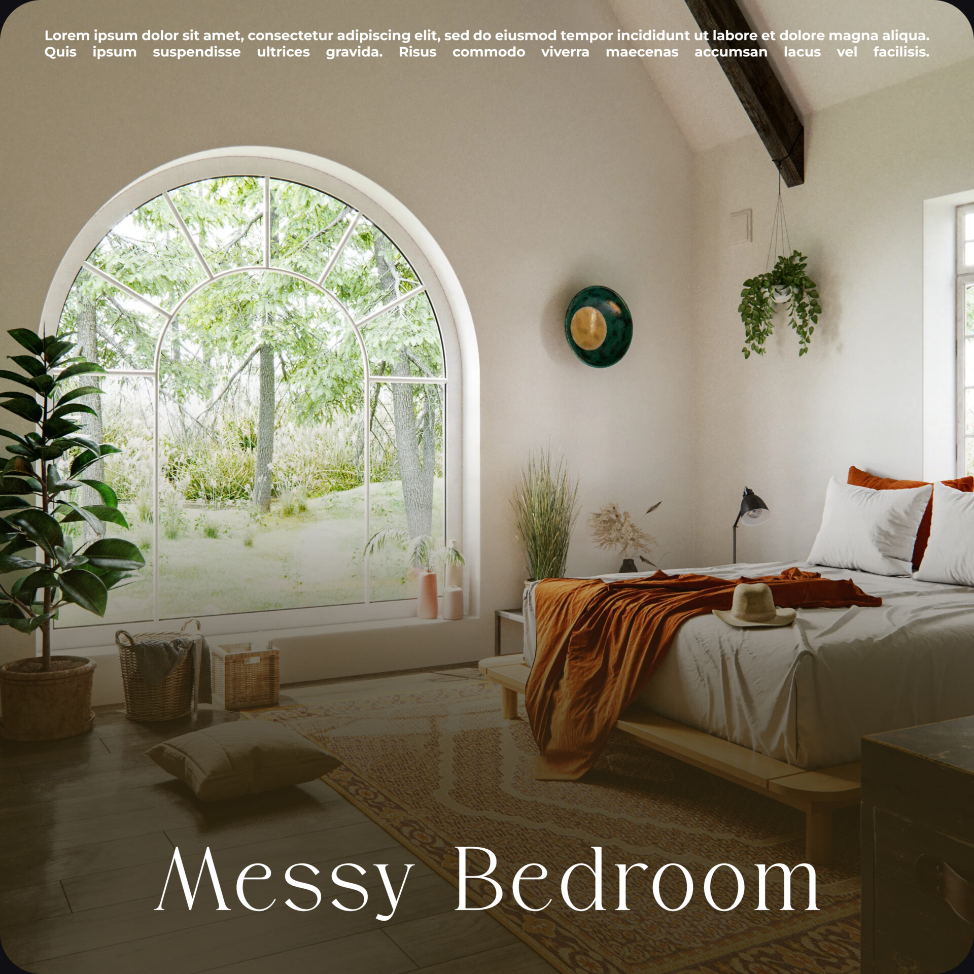 ArtStation - Messy Bedroom | Interior Renders