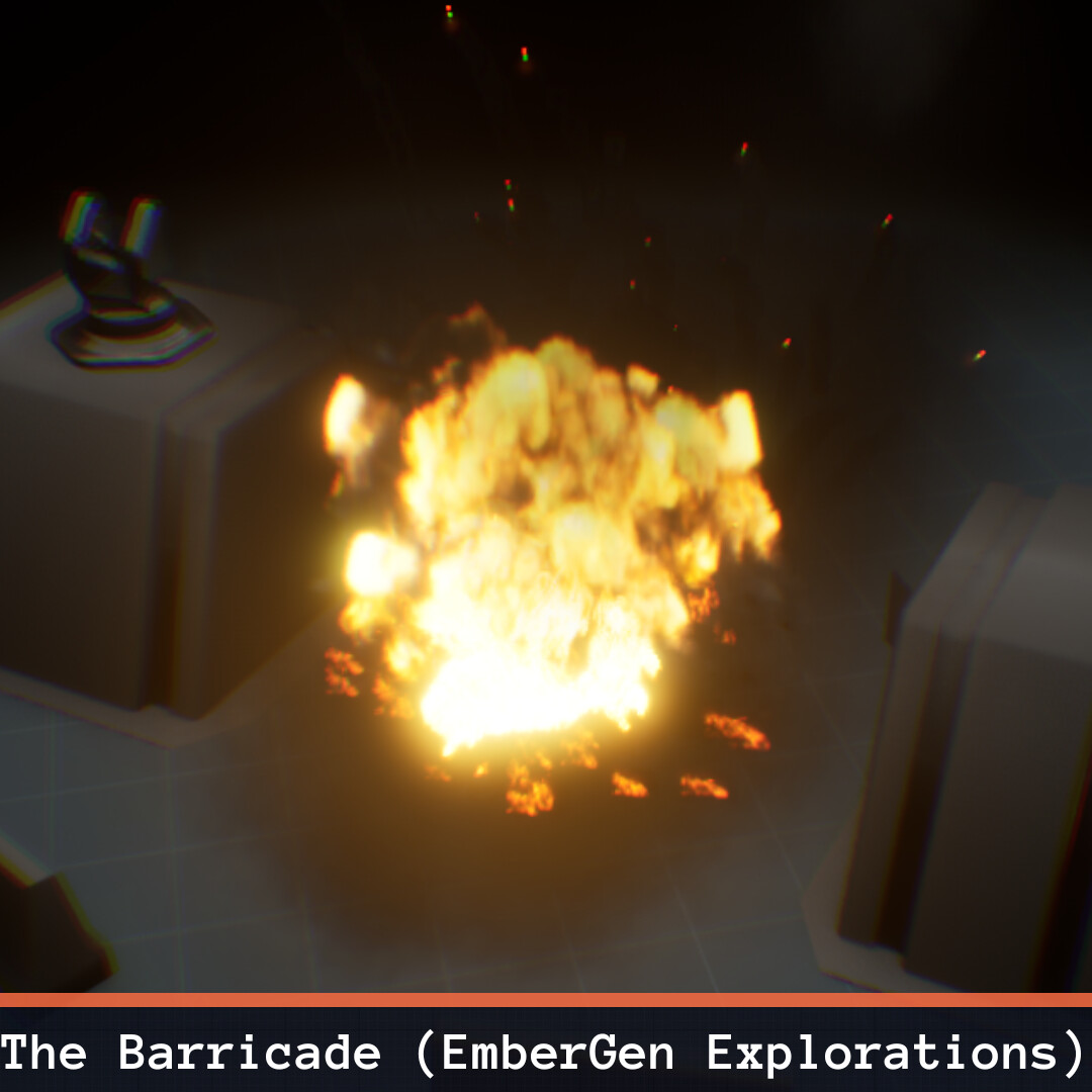 ArtStation - The Barricade (EmberGen Explorations)