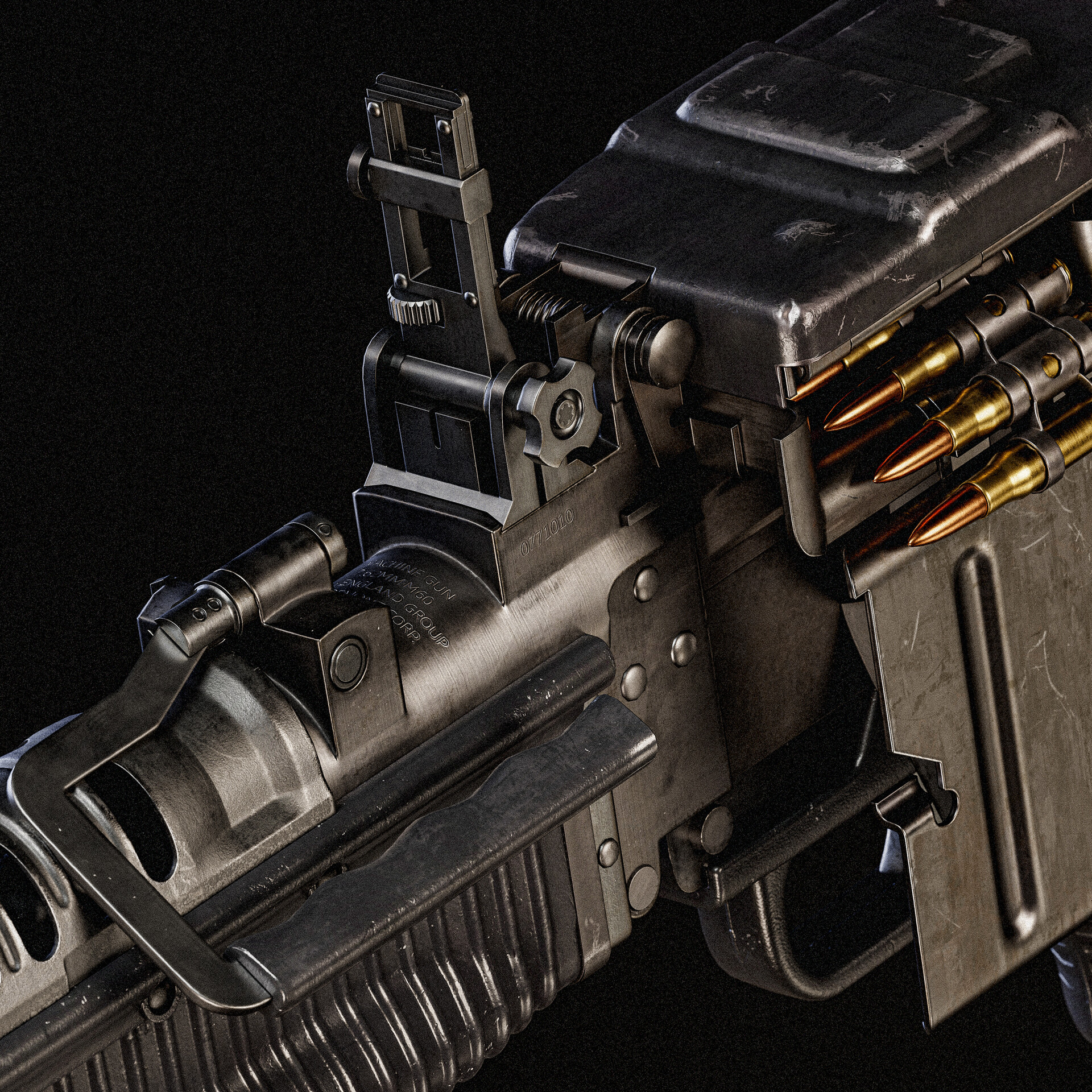 ArtStation - M60 machine gun