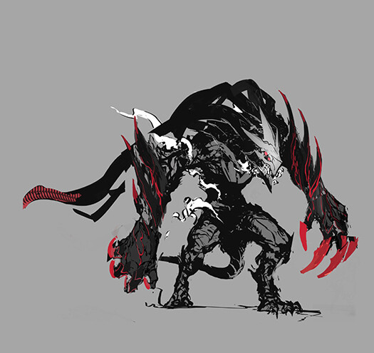 ArtStation - 一个异星势力的小boss alien monster