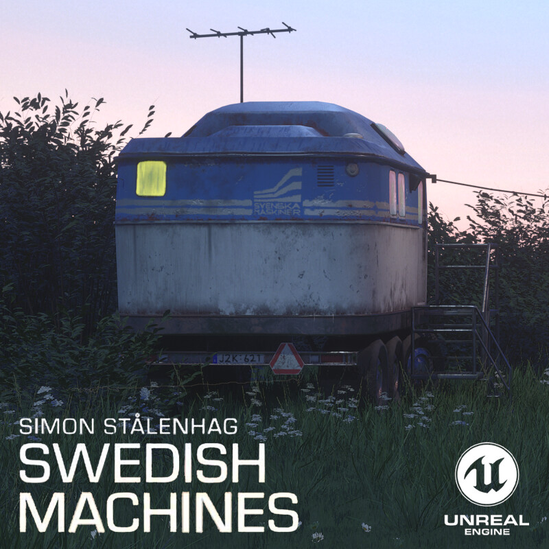 ArtStation - Trailer at Dusk - Simon Stålenhag