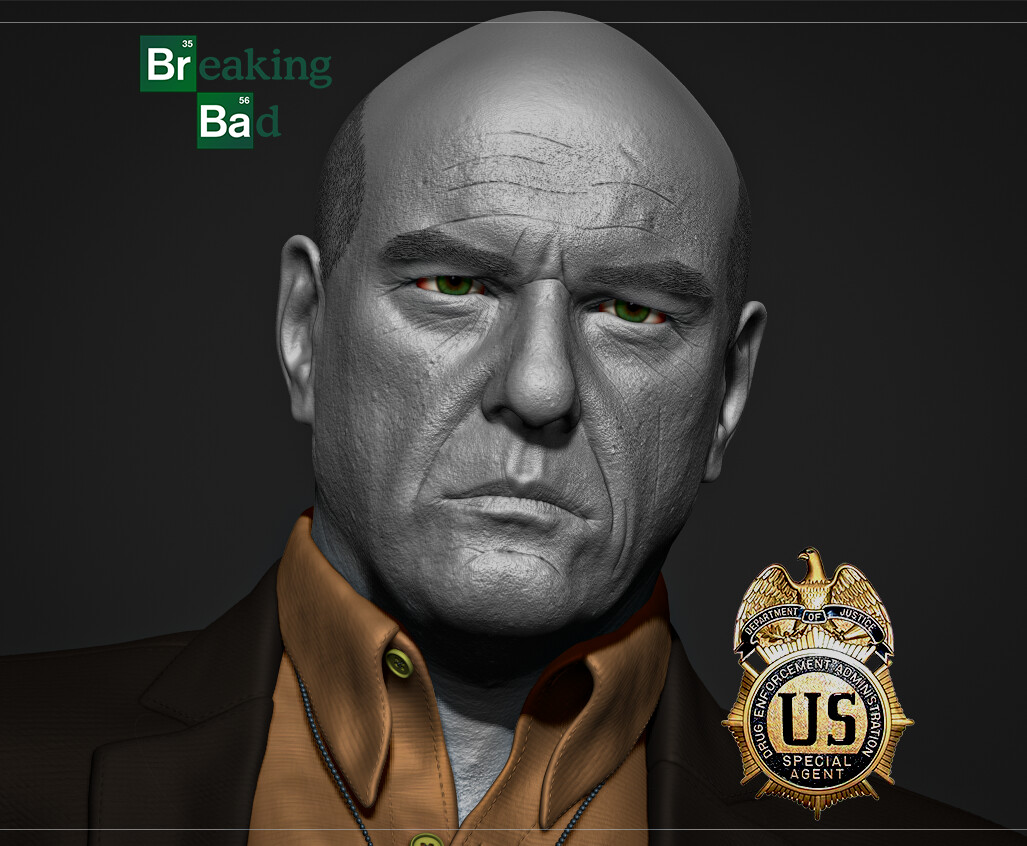 ArtStation - Hank Schrader - Breaking Bad