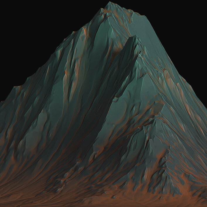 ArtStation - Stylized Mountain