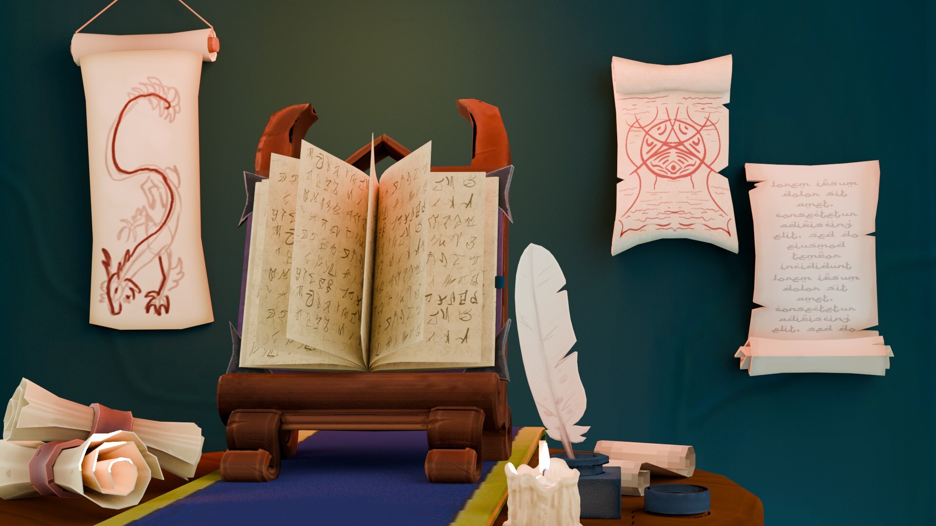 ArtStation - Stylize wizard - Prop assets