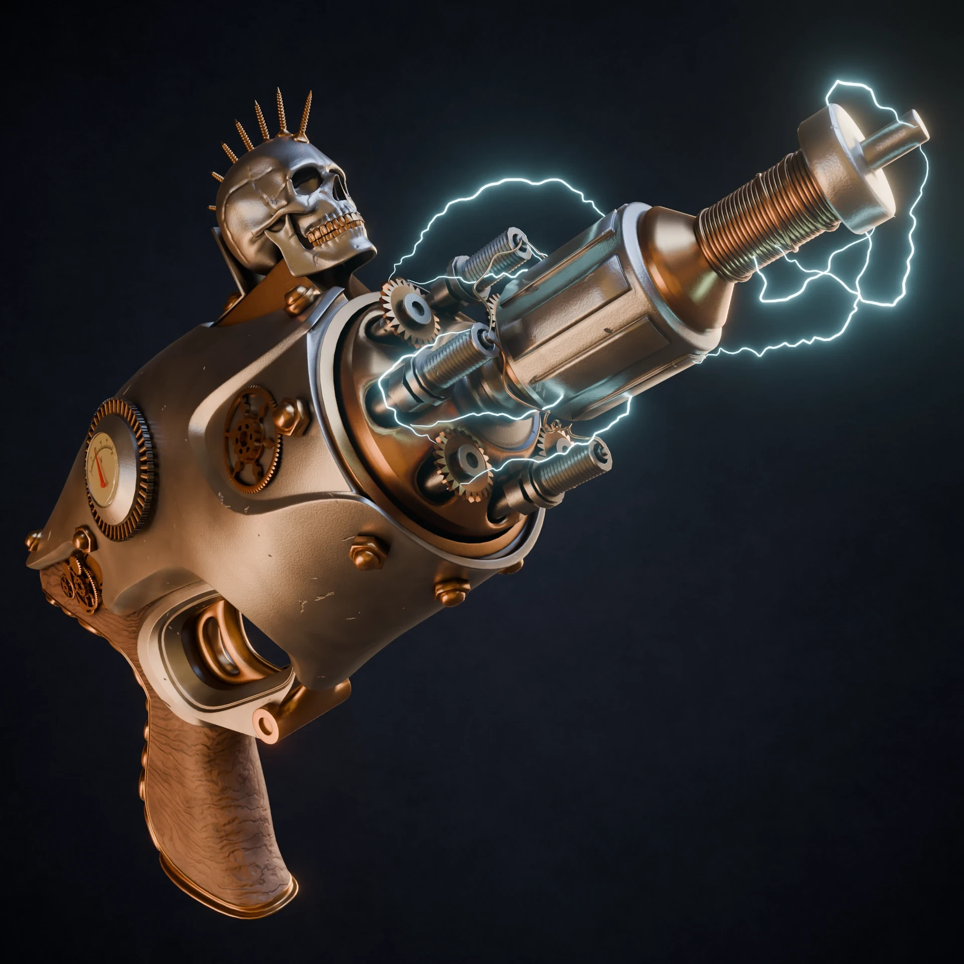 ArtStation - Teslapunk Gun