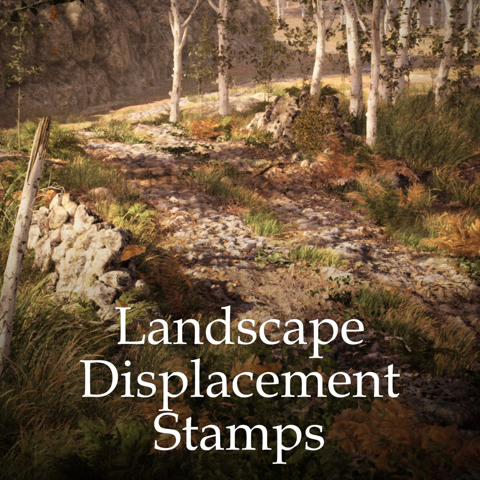 ArtStation - Landscape Displacement Stamps/Decals - Forest Environment