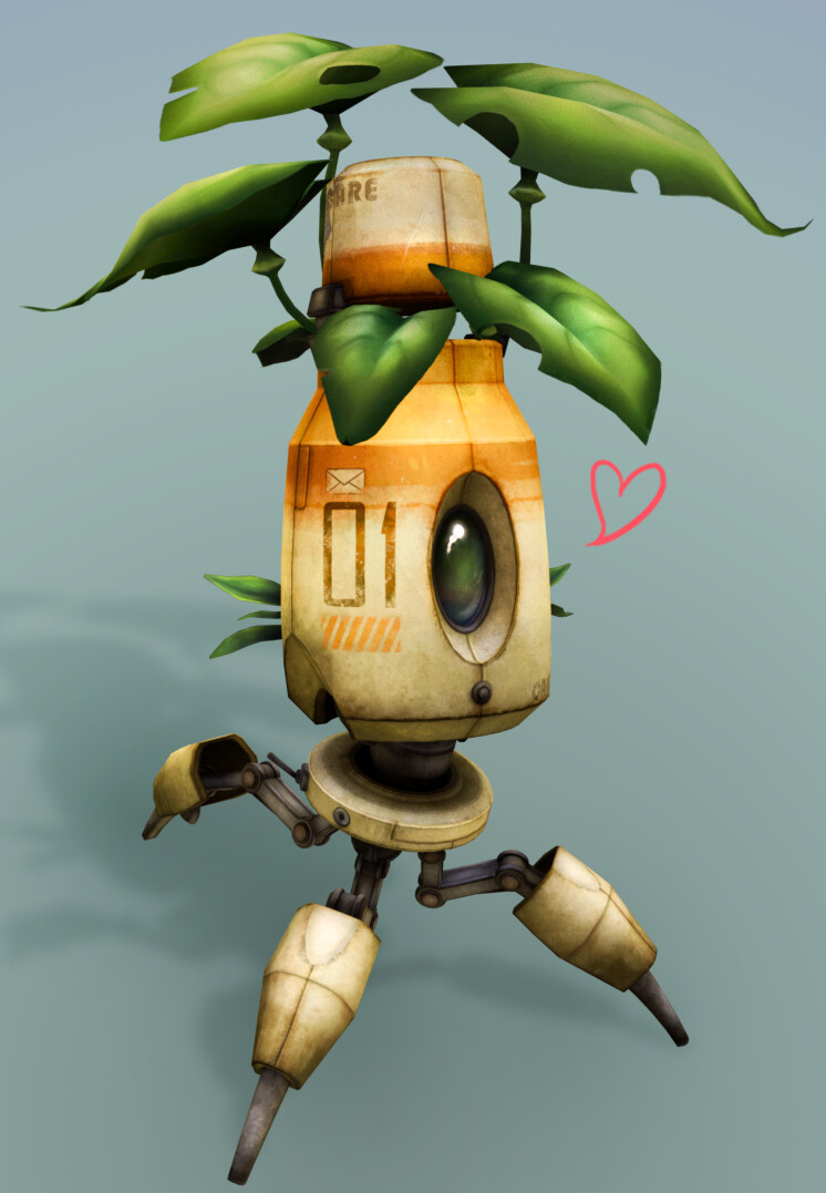 ArtStation - Three-legged Robot | 3d model, rig and walk cycle