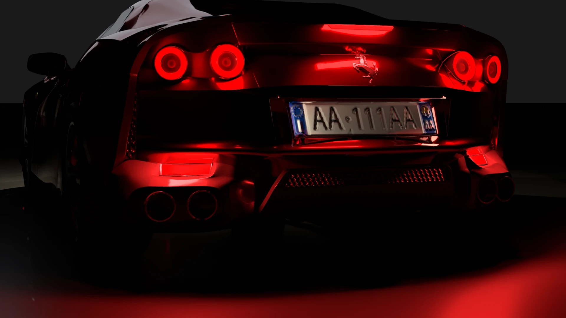 ArtStation - Ferrari gts 812 high poly high quality car model