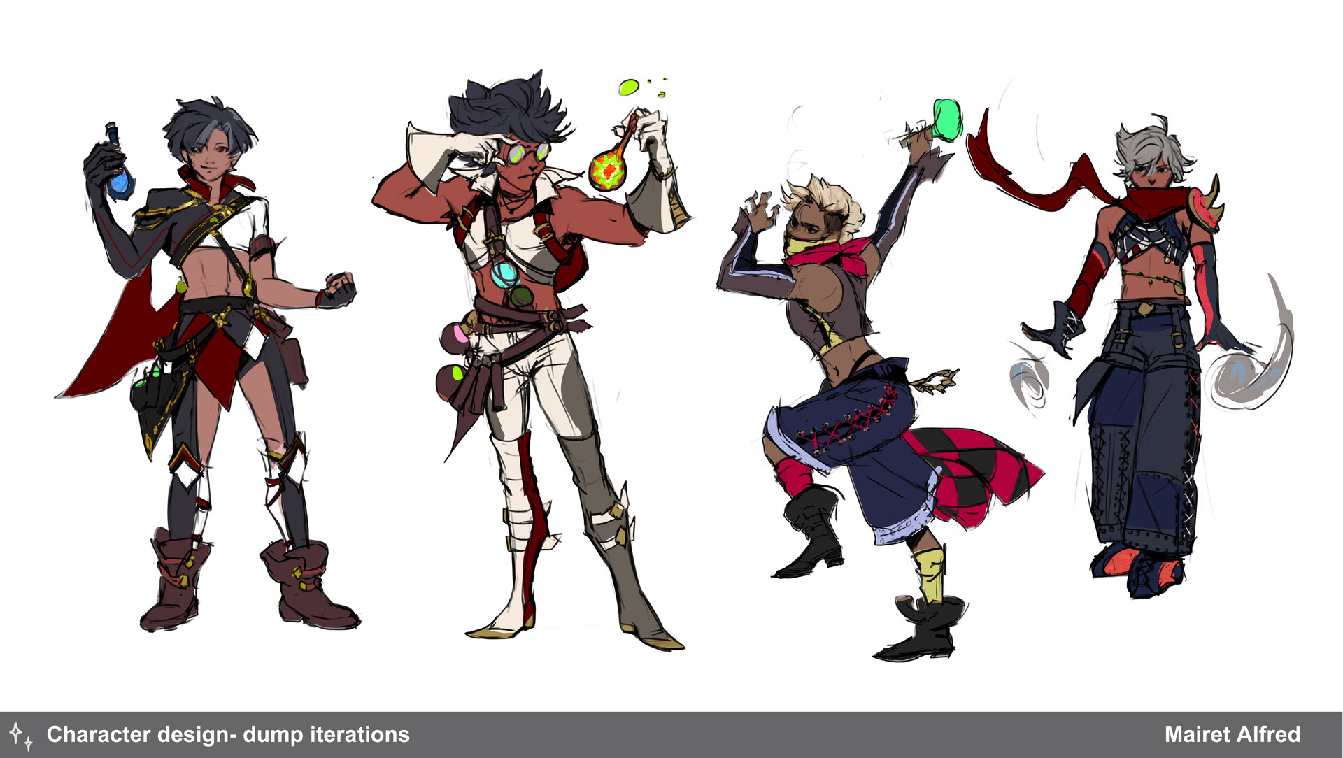 ArtStation - Character design- Various iterations