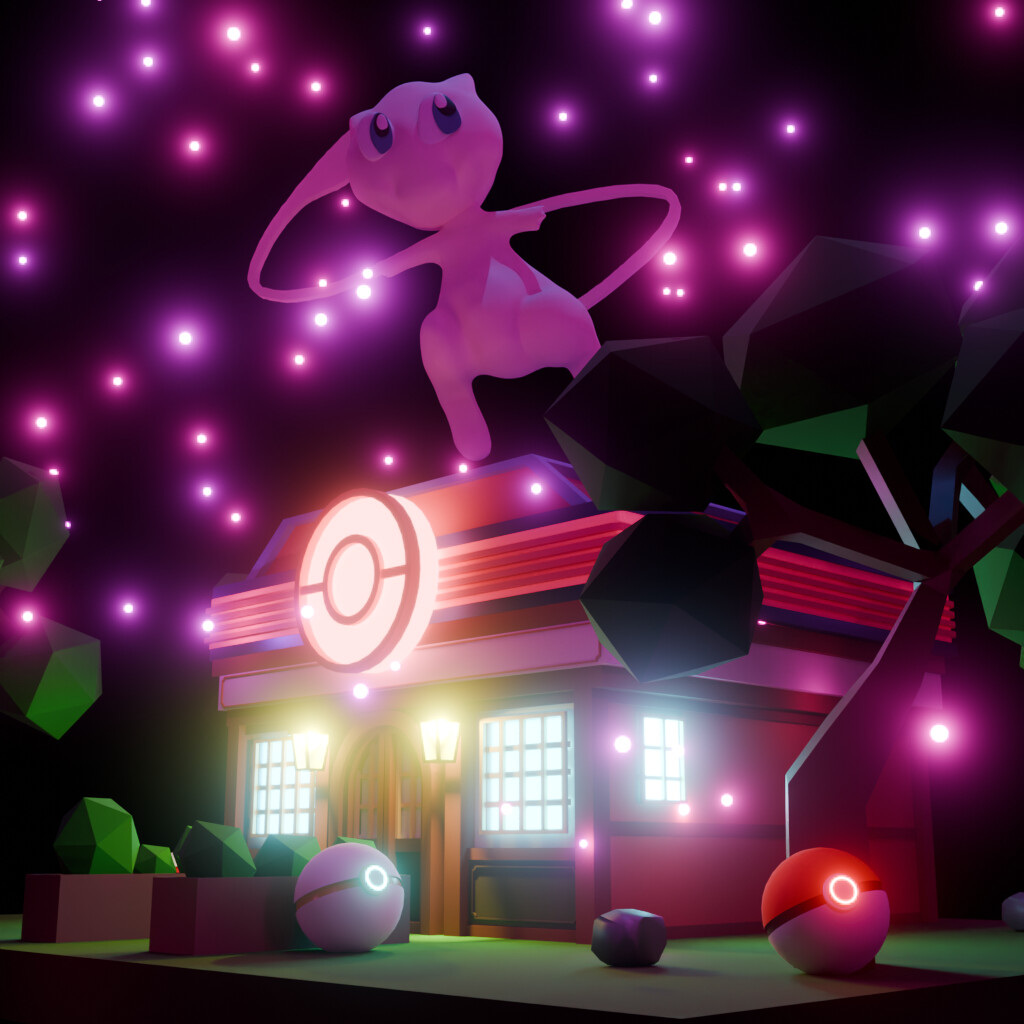 ArtStation - Isometric Pokémon Center — Lighting Direction Project