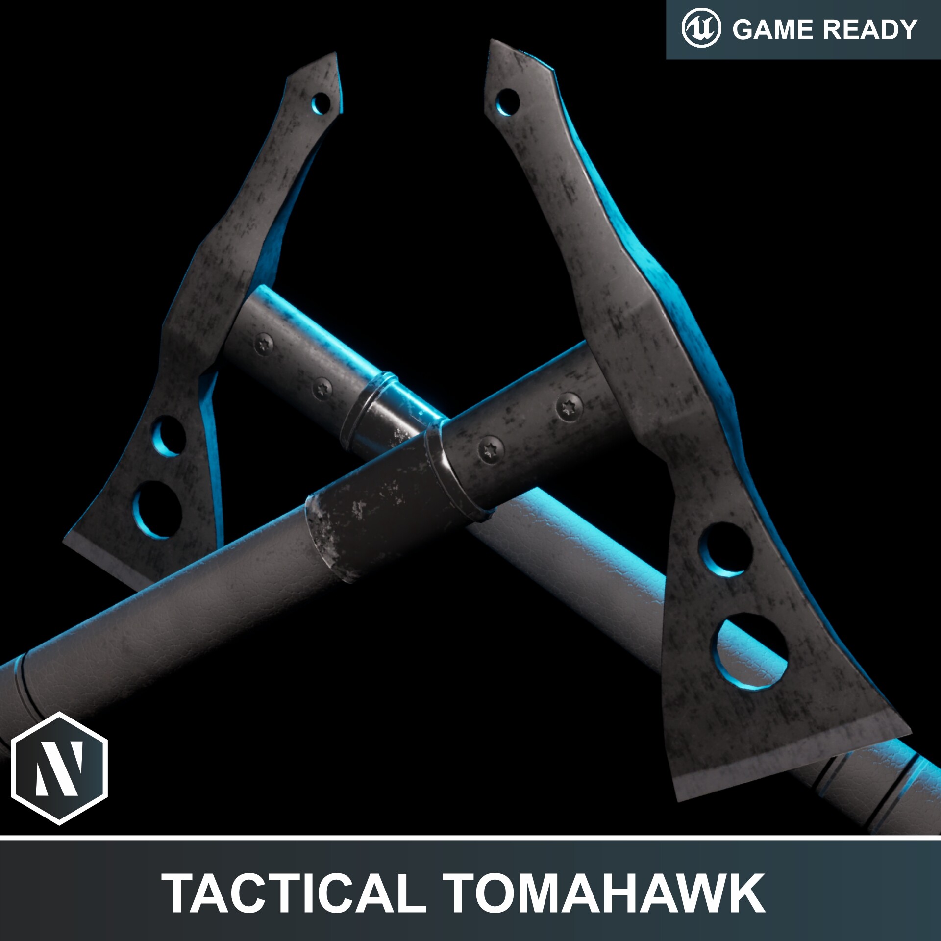 ArtStation - Tactical Tomahawk Axe - Game Ready