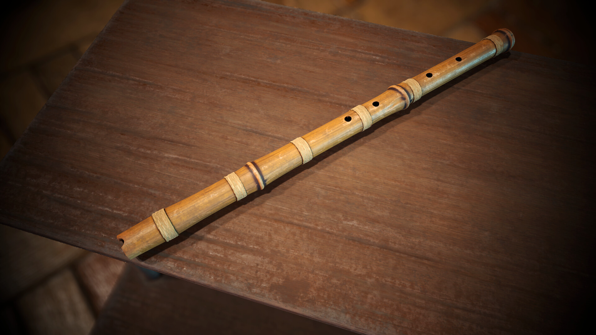 ArtStation - Korea traditional instrument (danso)