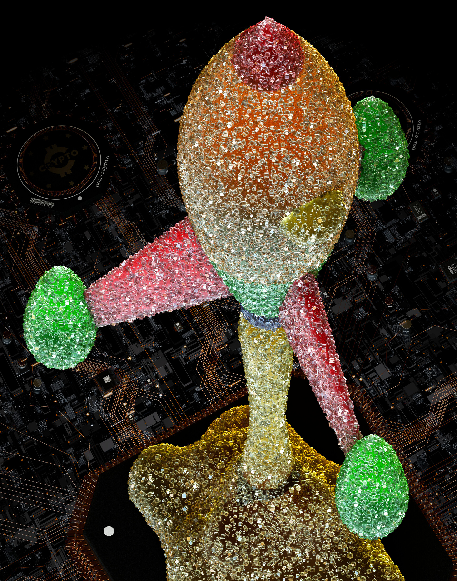 ArtStation - Rocket Gumdrop - NFT Art
