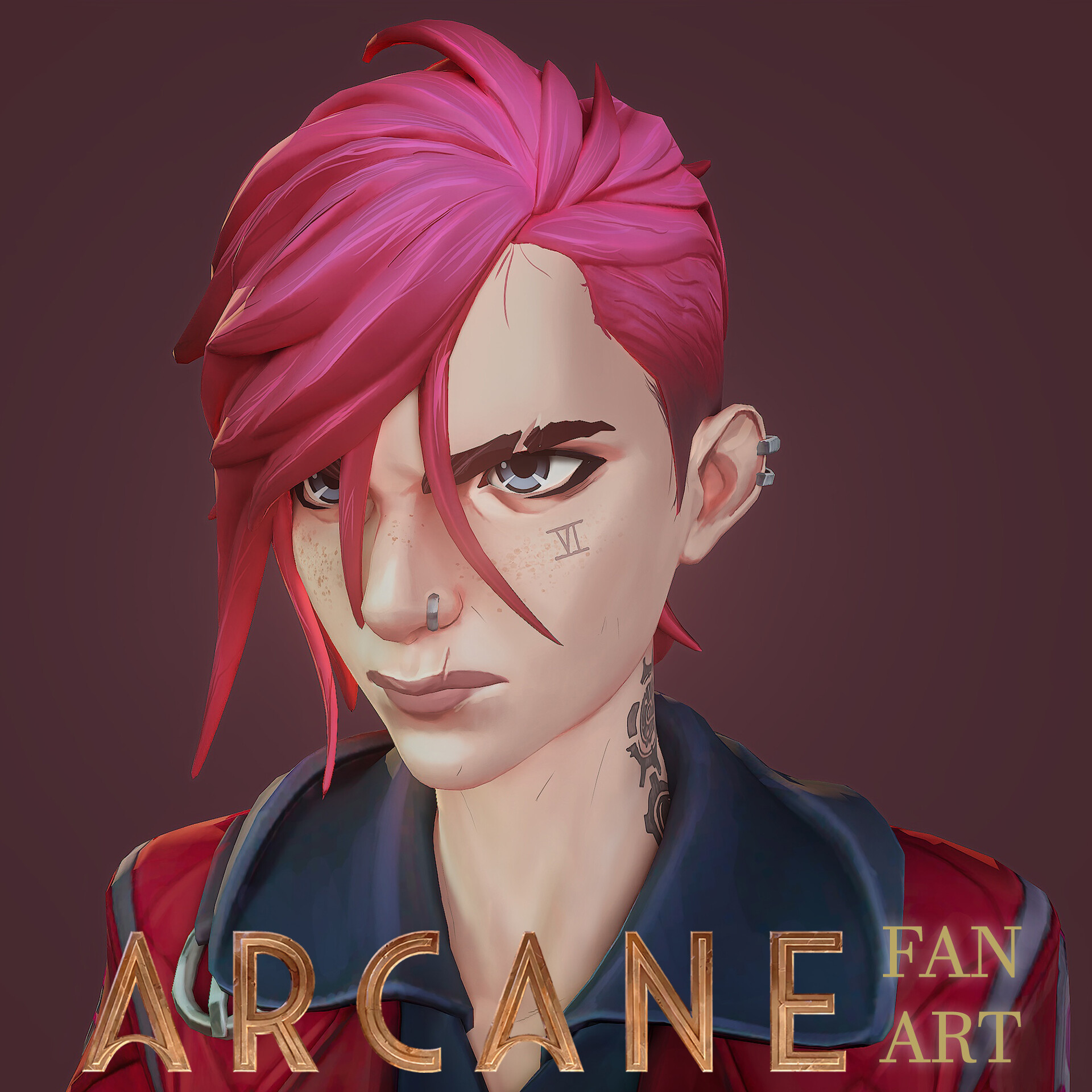 ArtStation - Arcane VI Stylized Practice Real Time Character Fan Art