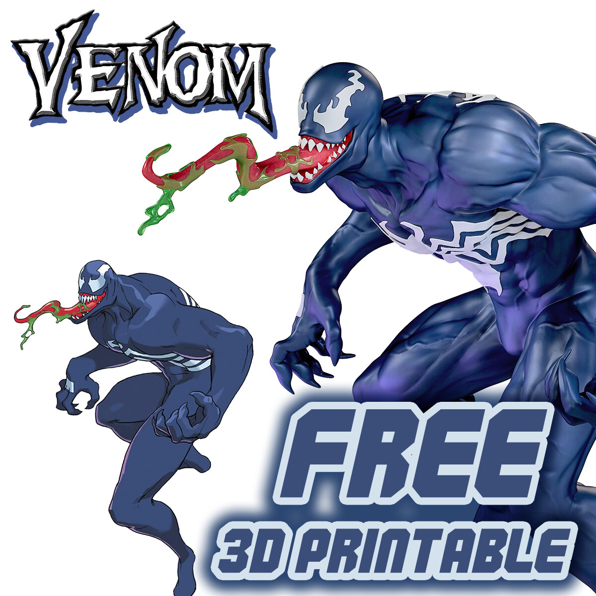 ArtStation - Marvel vs Capcom - Bengus Style Venom - Free Model