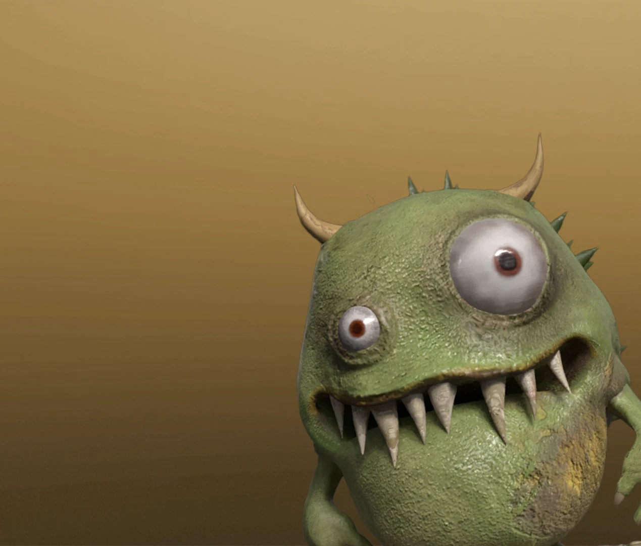 ArtStation - Bug Eyed Creature Model