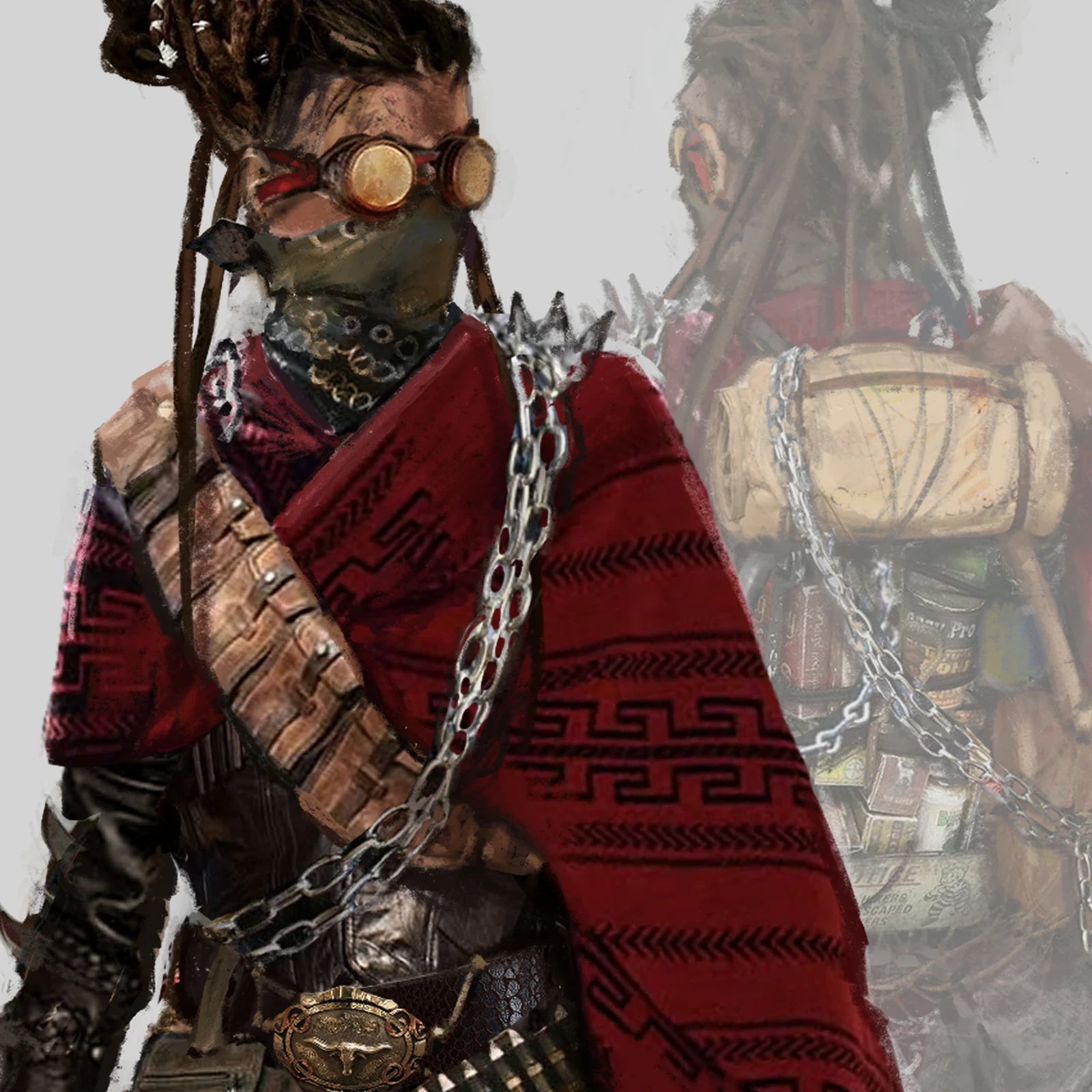 ArtStation - Post-Apocalyptic Wild West Bikers Photobash