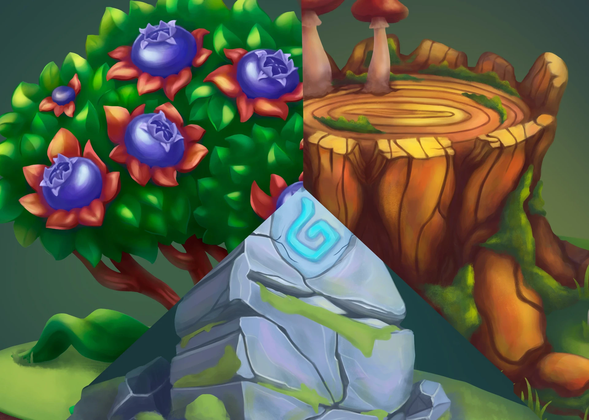 ArtStation - Game objects Plants