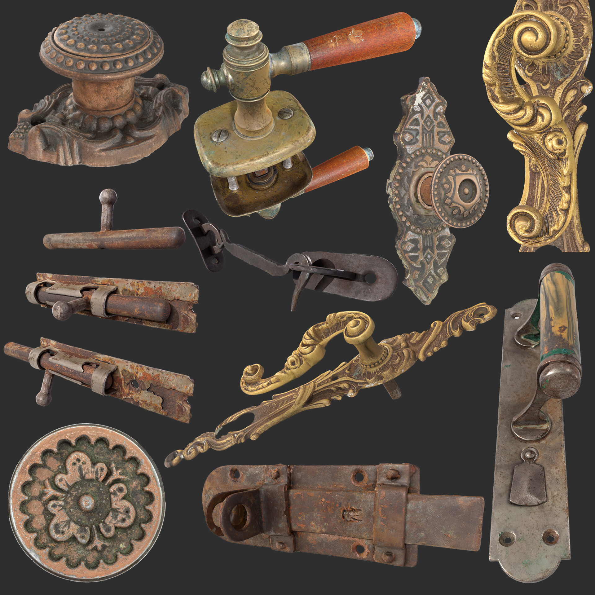 ArtStation - Door Handles and Knobs Collection