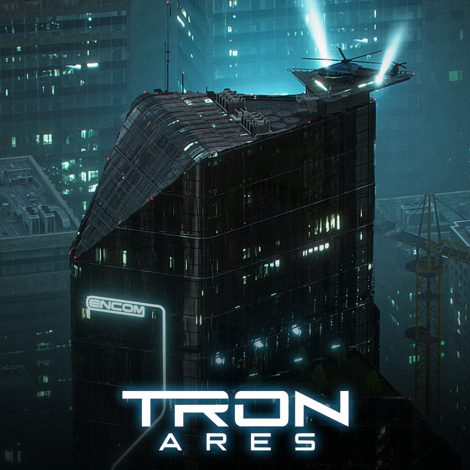 ArtStation - Encom Tower Concept done for Tron: Ares