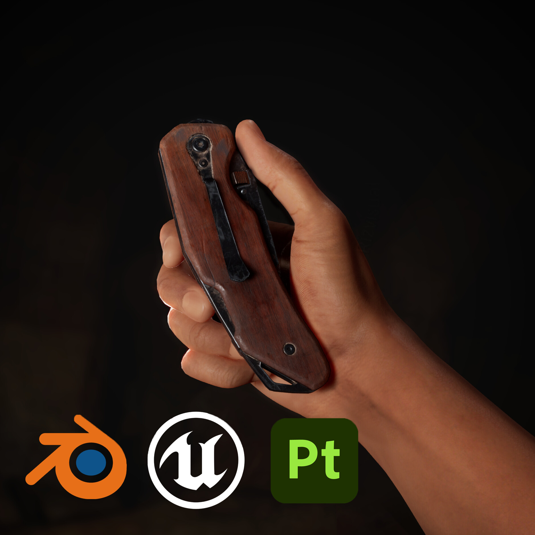 ArtStation - BoxCutter Knife GameReady Asset