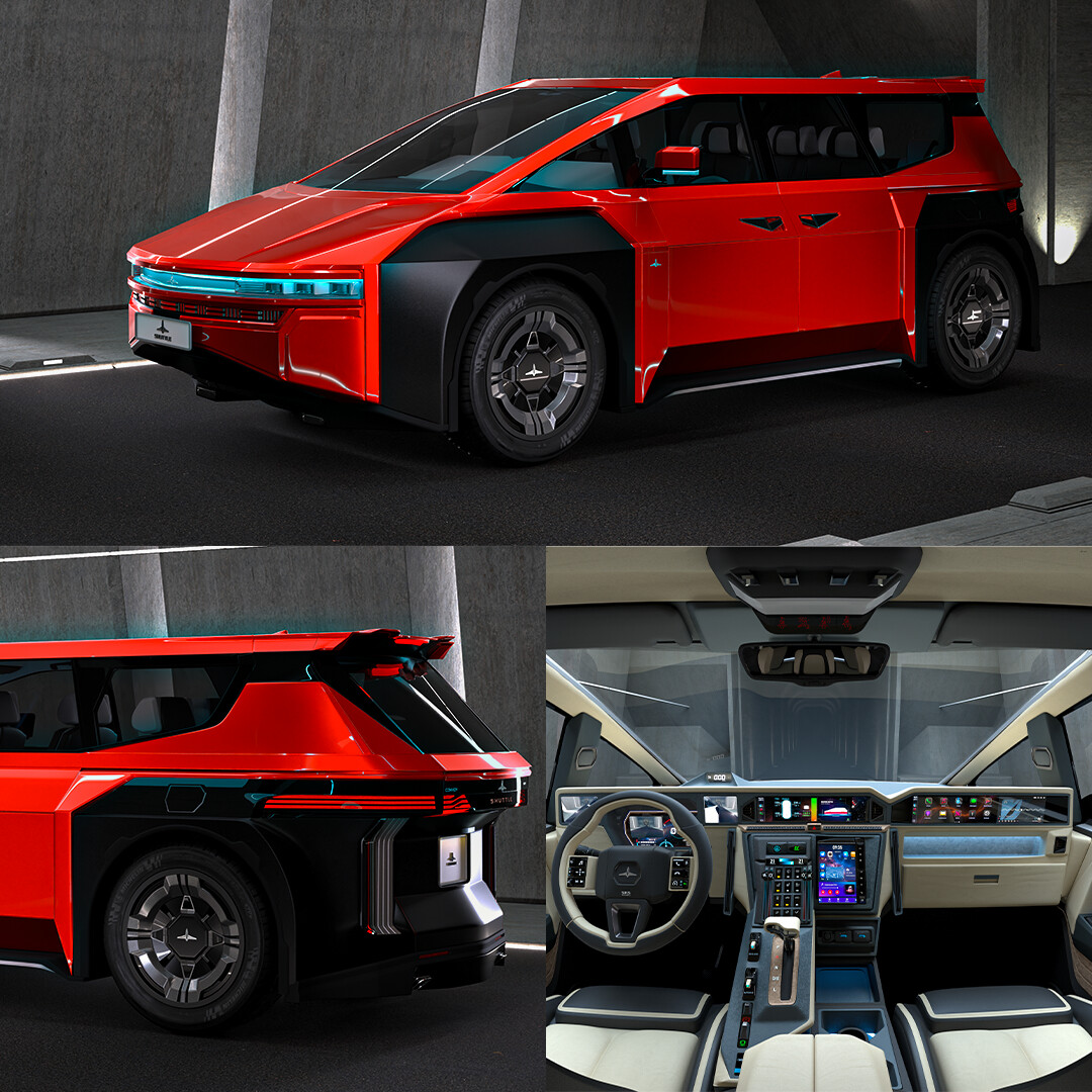 ArtStation - Shuttle Convoy - MPV/People Carrier car design