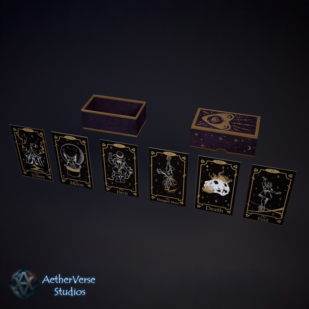 ArtStation - Tarot Cards and Box