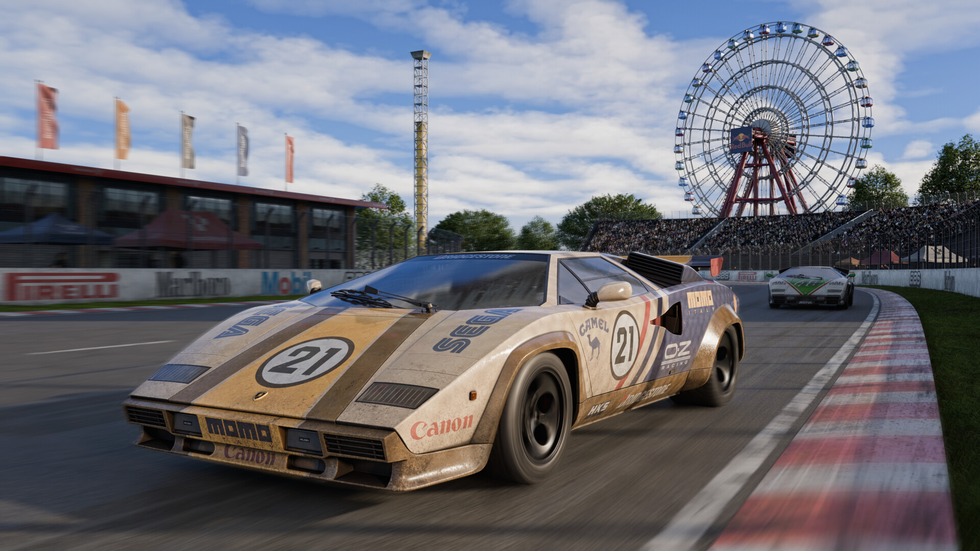 ArtStation - Echoes of the Circuit (Racetrack Lamborghini Countach)