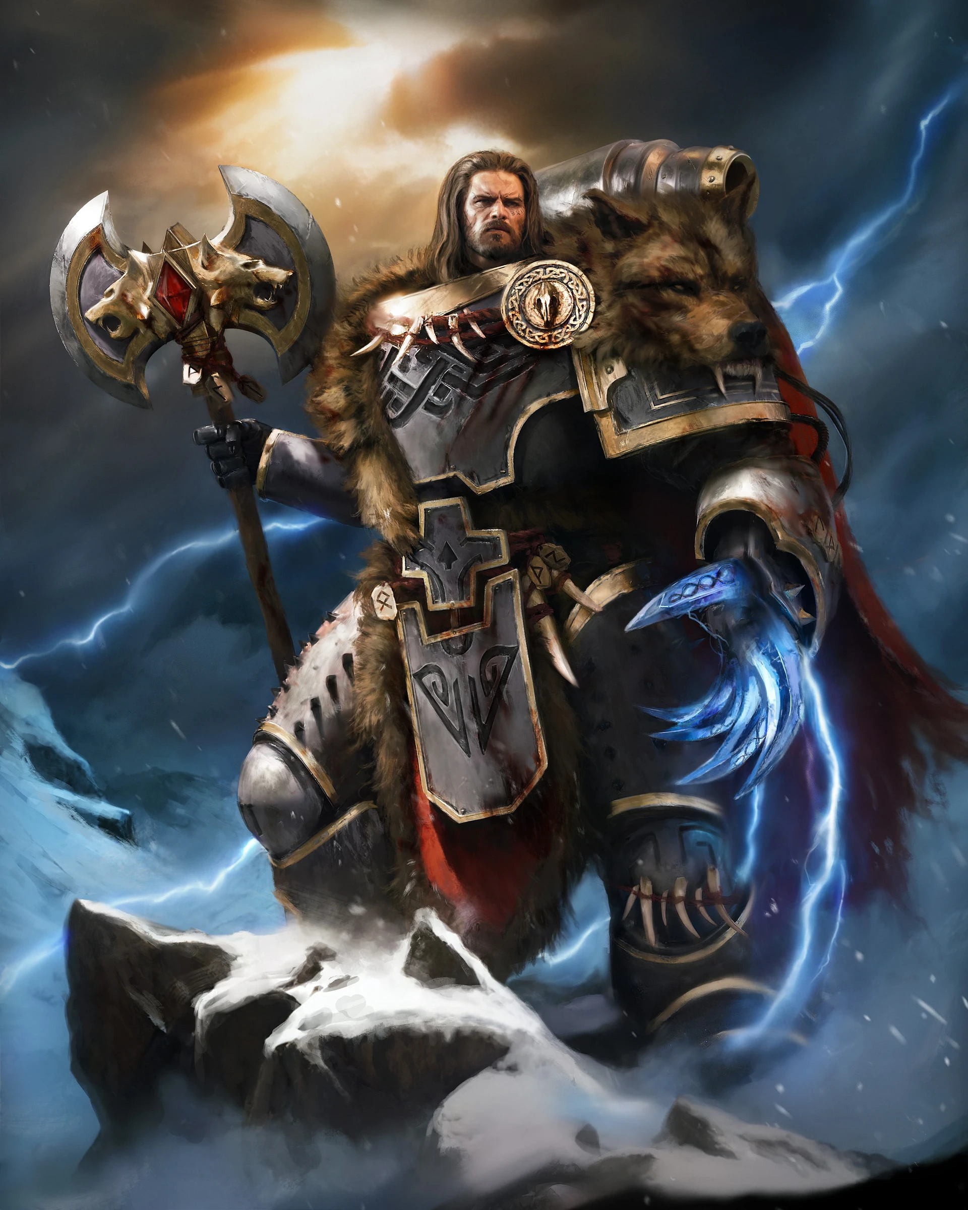 ArtStation - Bjorn: The Fell-Handed - Warhammer 40k Commission