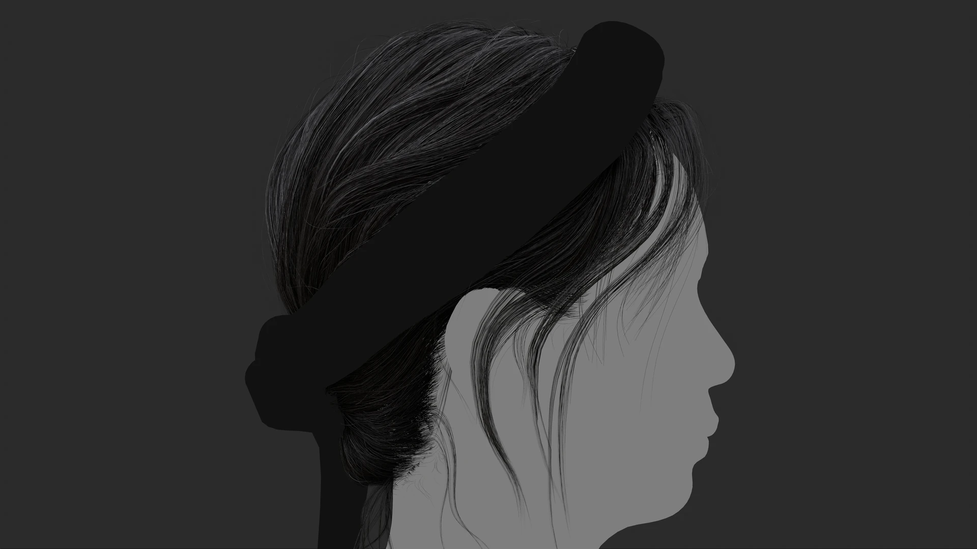 ArtStation - Vietnam traditional hair