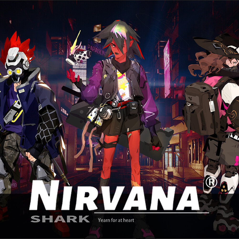 ArtStation - NIRVANA都市-角色概念_捣蛋的“搅局者”团伙 NIRVANA City - Character Concept ...