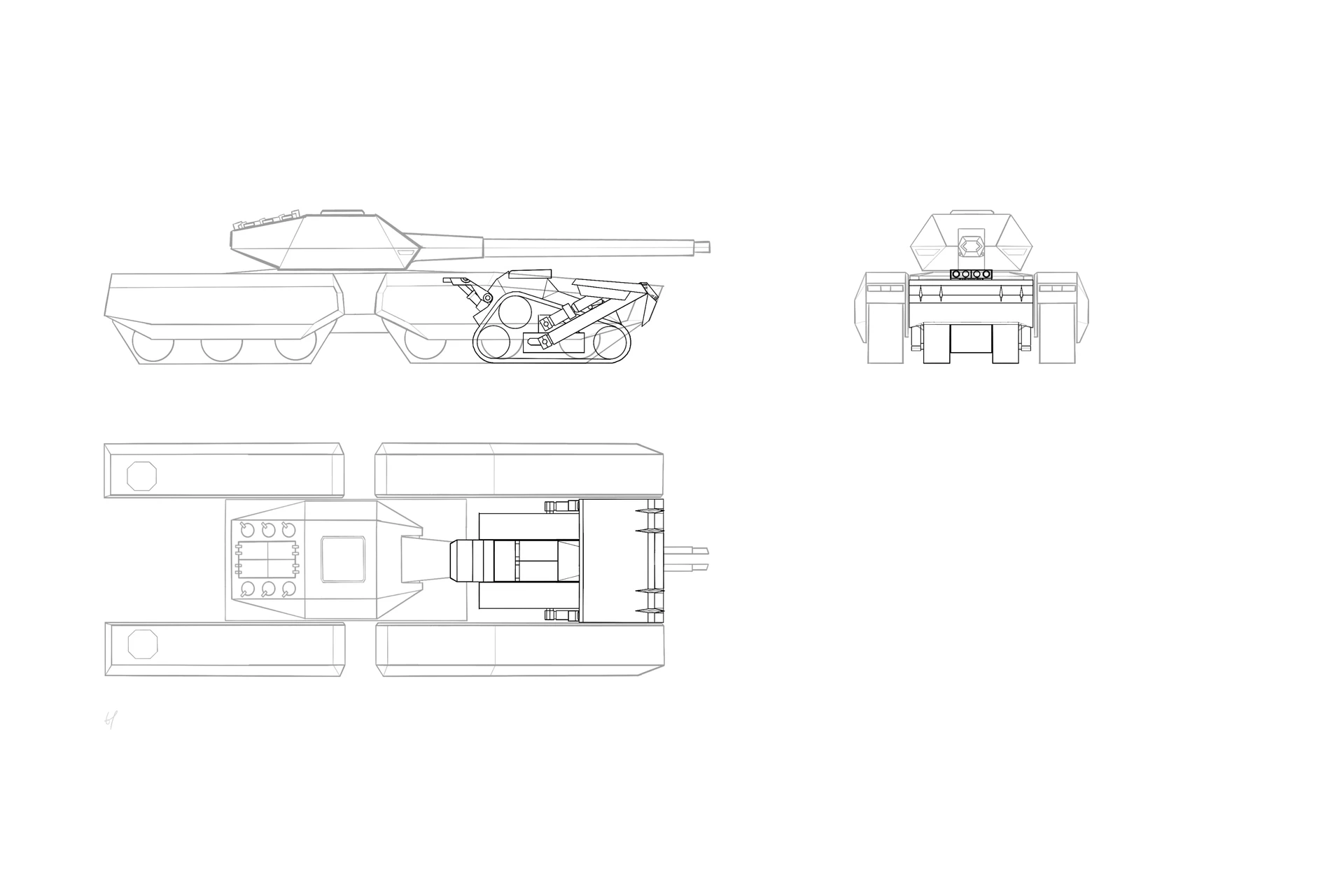 ArtStation - 主带防线Asteroid Belt Defense –载具与无人兵器视觉开发 Vehicle and ...