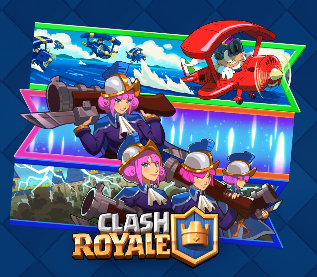 ArtStation - Clash Royale - Battle Banners: Anime Musketeers and Flying Pig