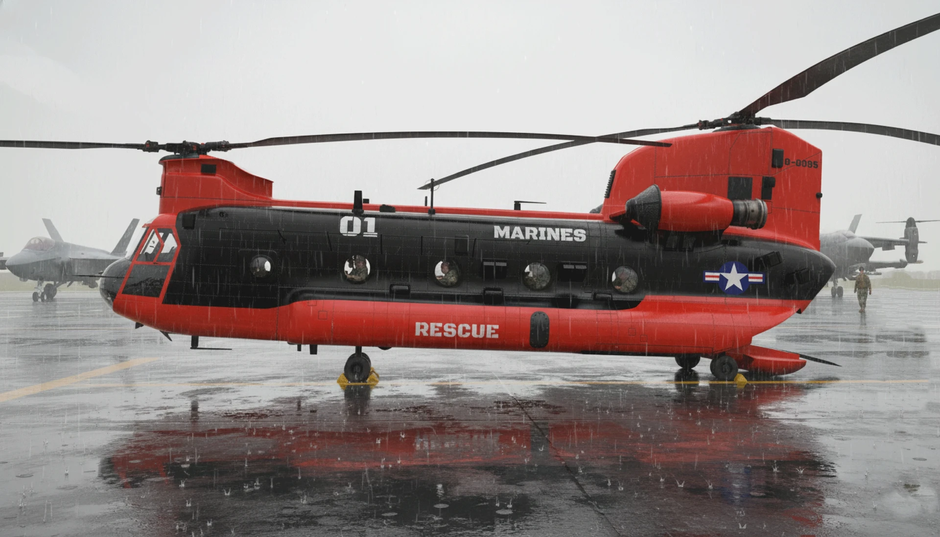 ArtStation - Chinook Helicopter Model